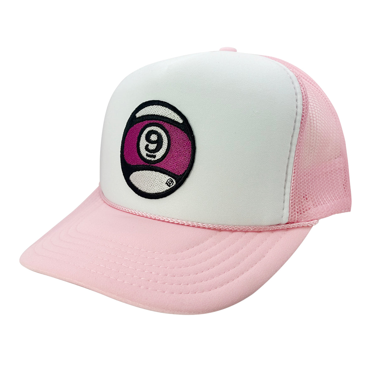 9 Ball Patch Trucker - Pink / White – Sector 9